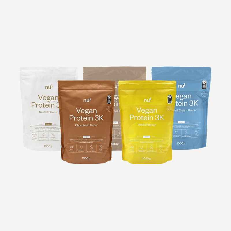 nu3 Vegan 3K Eiweißpulver: 100 % pflanzlich | nu3